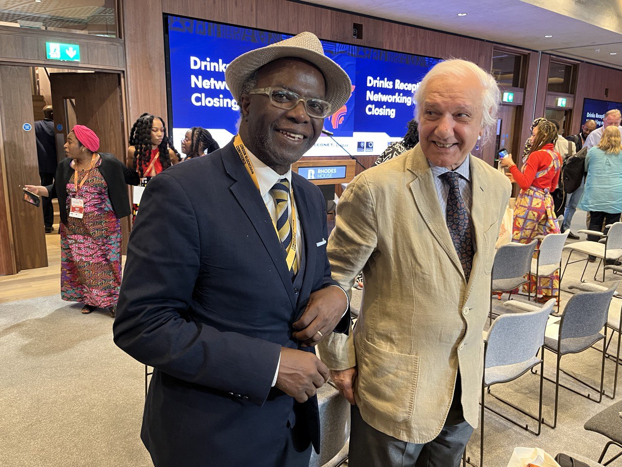 Fig 7 Professor Chris Imafidon with Dr Ahmed Al-Shahi, founder of ...